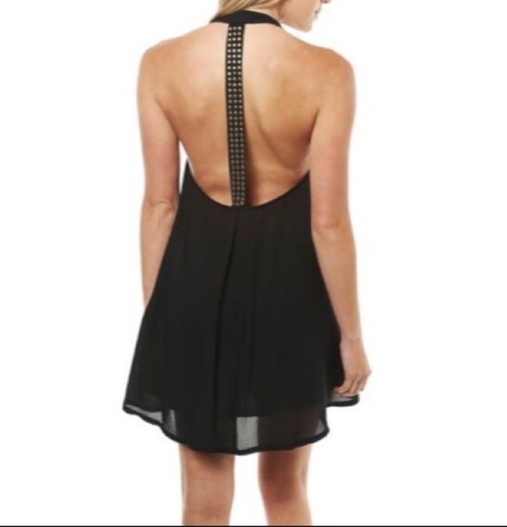 Arden B | Dresses | Arden B Black Tback Dress With Metal Studs Small ...